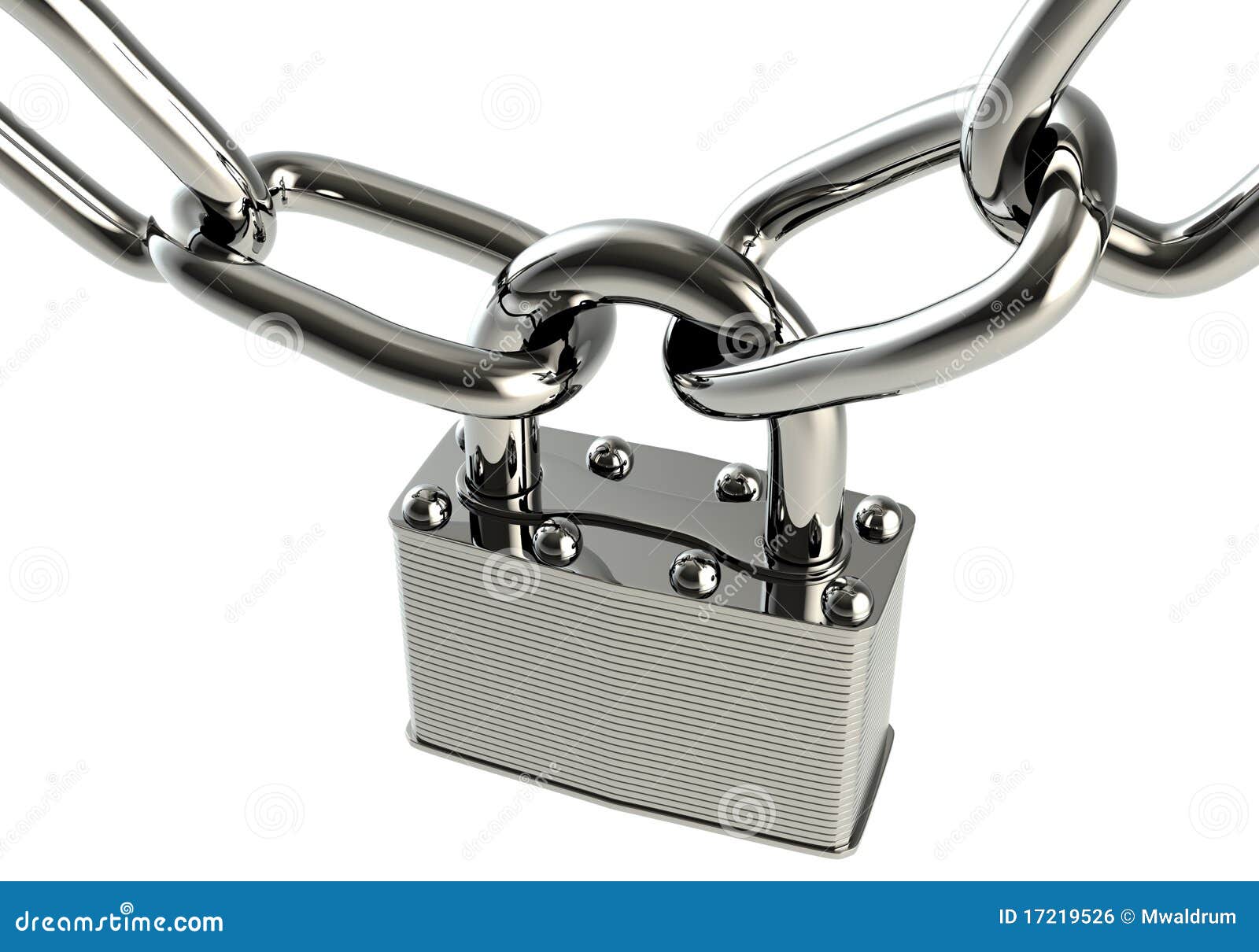 Steel Lock Hinging On Chains Royalty-Free Stock Photography ...