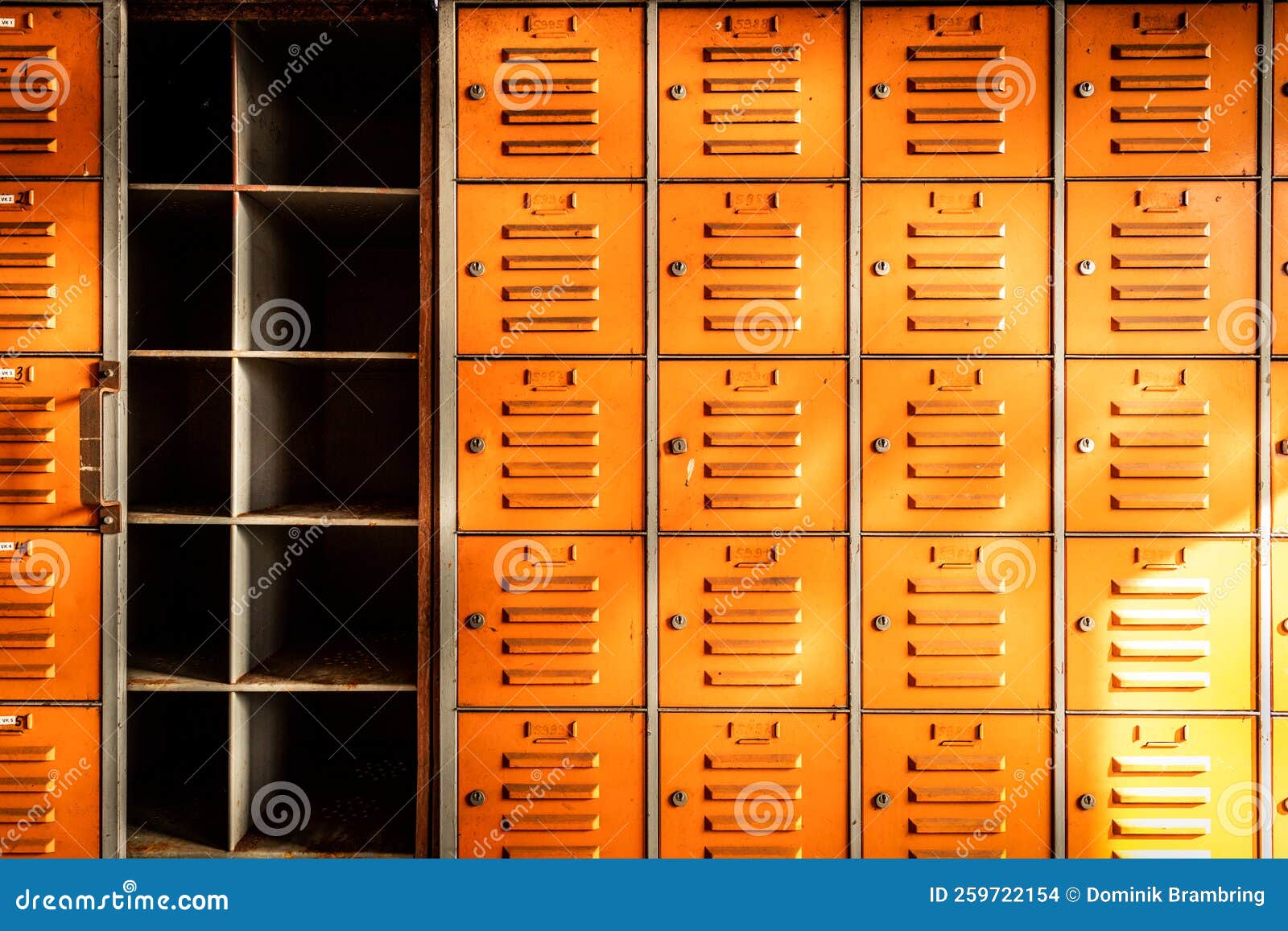 Steel Locker Hazard Warning Sign Royalty-Free Stock Photo ...