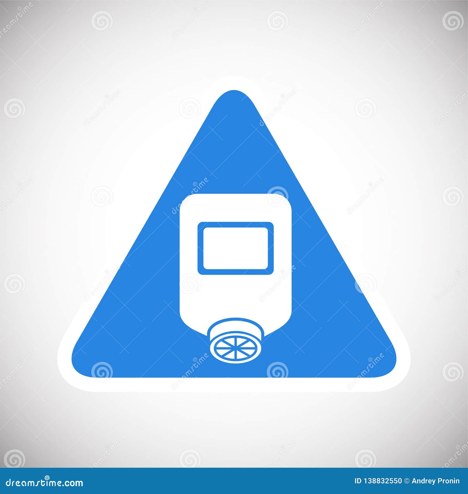 Steel Making Mask Sign on Blue Background Stock Vector - Illustration ...