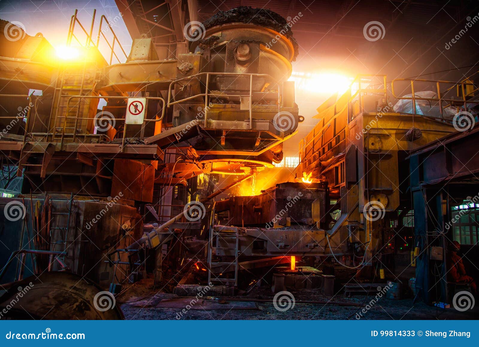 Steel-making workshop stock image. Image of game, machinery - 99814333