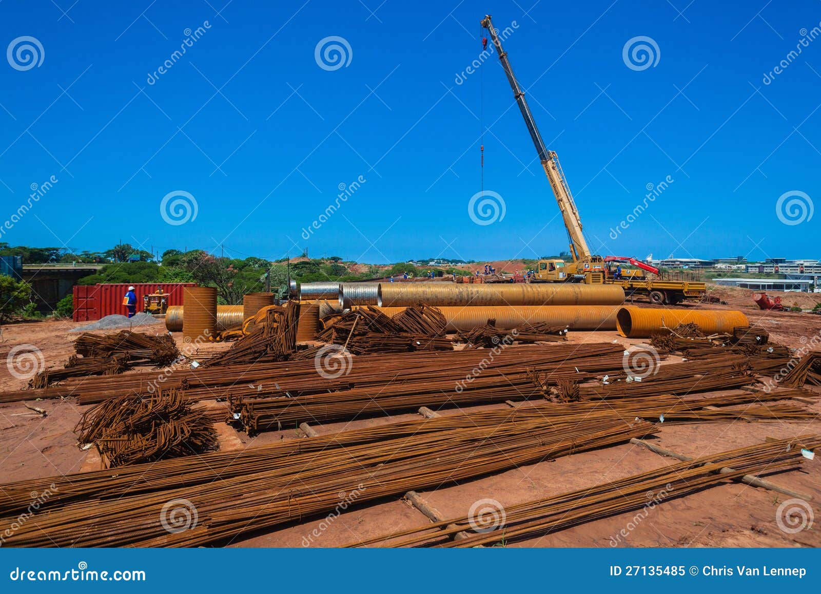 Steel Materials Construction Editorial Image - Image of pipes ...