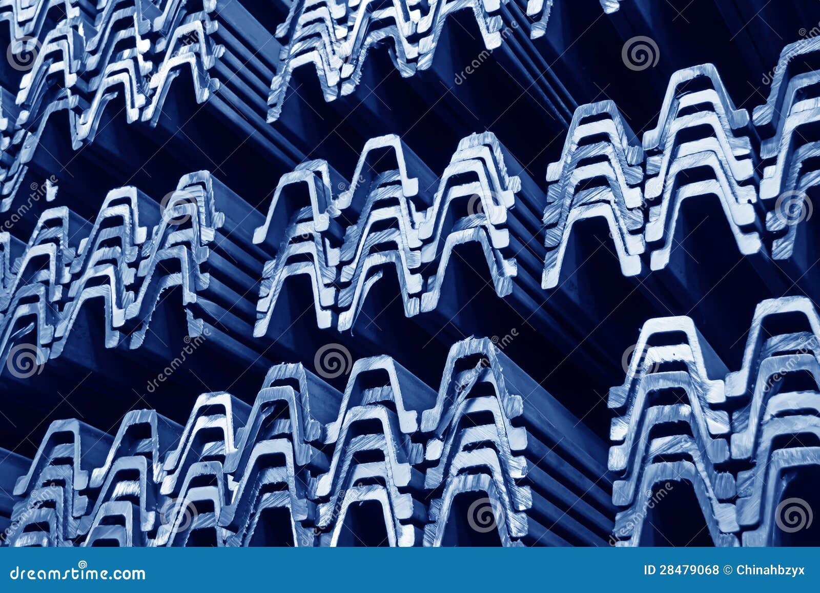 Steel Materials Products in Cross Section Stock Photo - Image of cross ...