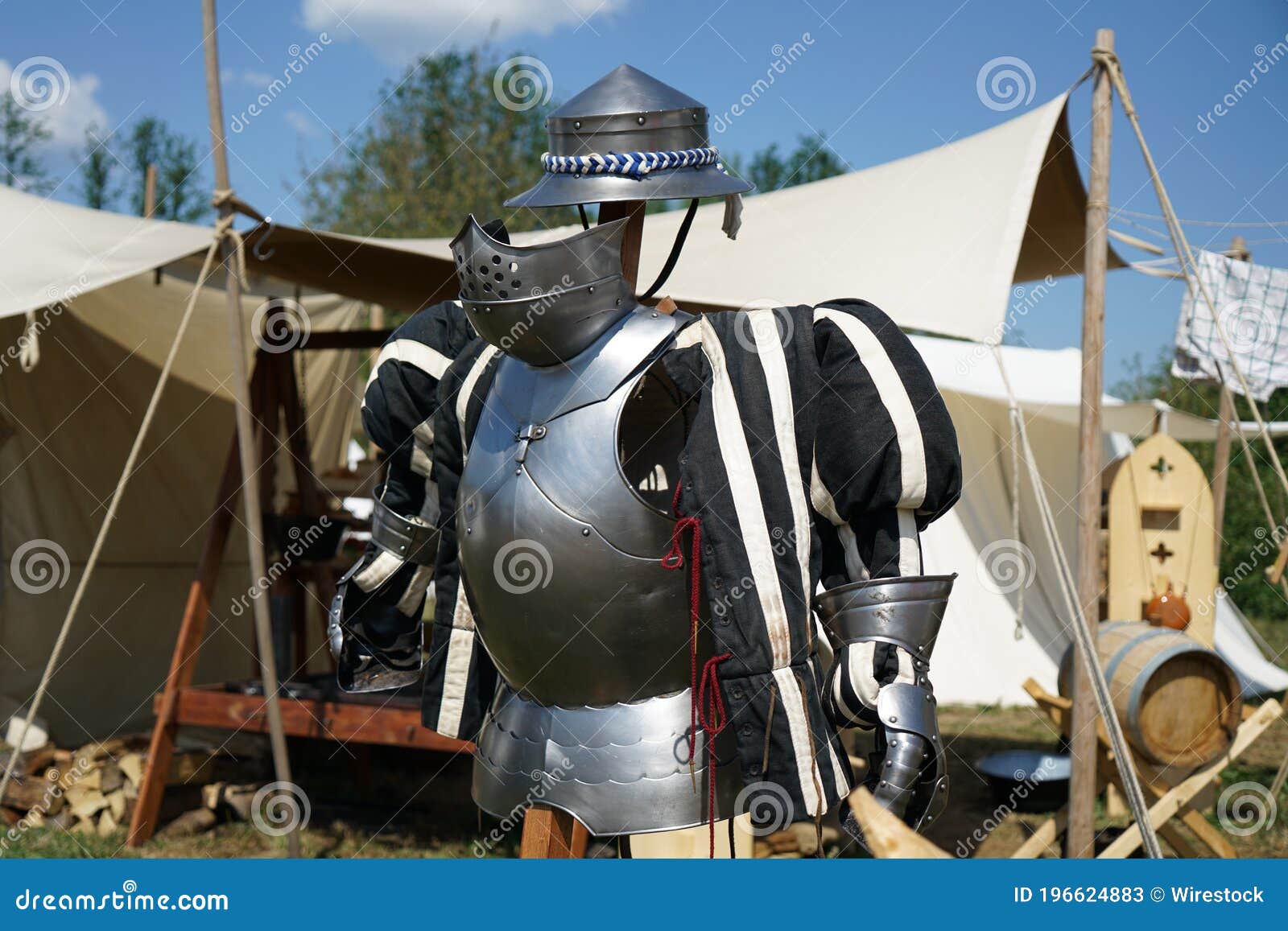 Steel Medieval Armor at the Exhibition Editorial Stock Photo - Image of ...