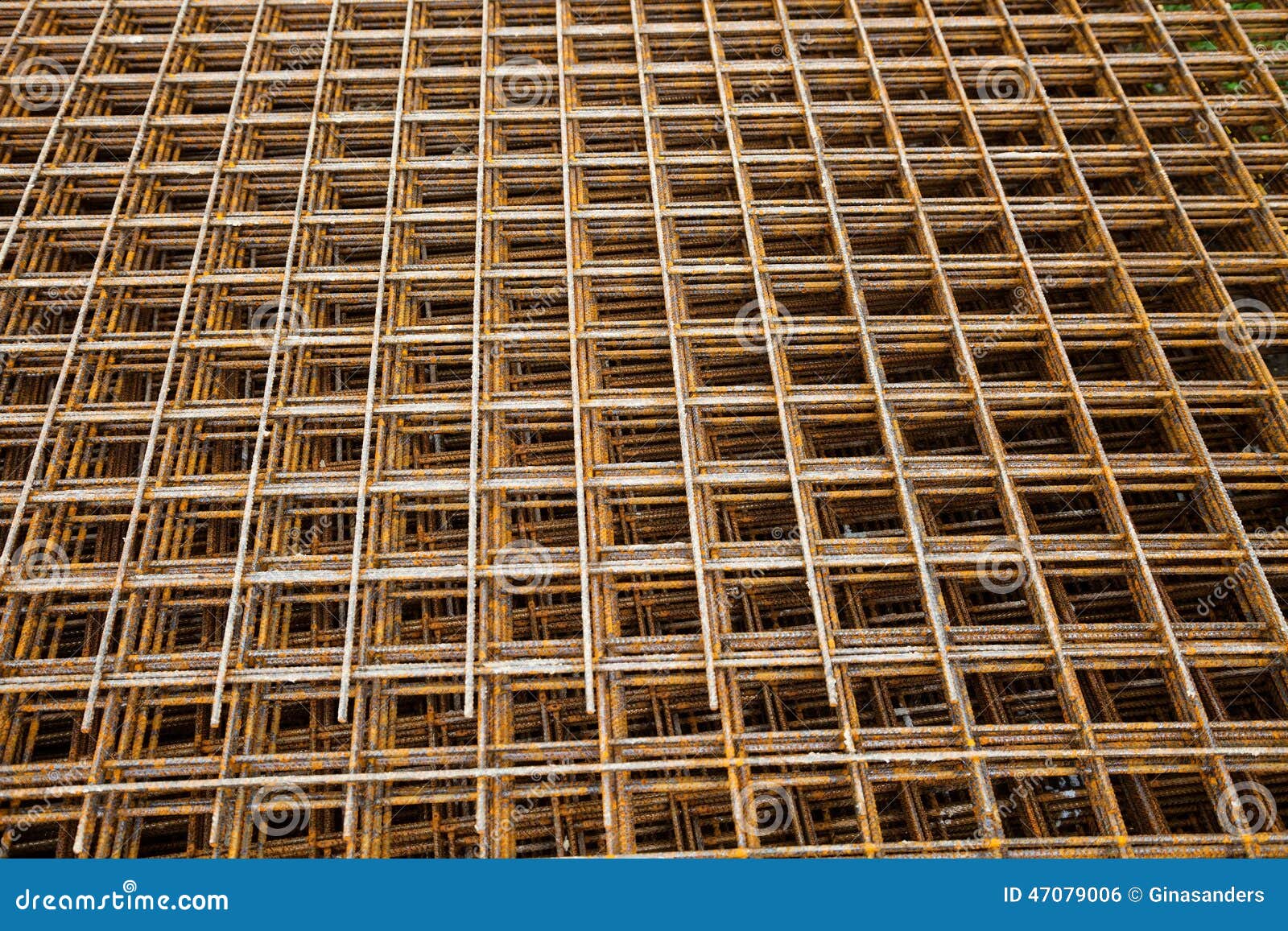 Steel Mesh at Construction Site Stock Photo - Image of materials ...