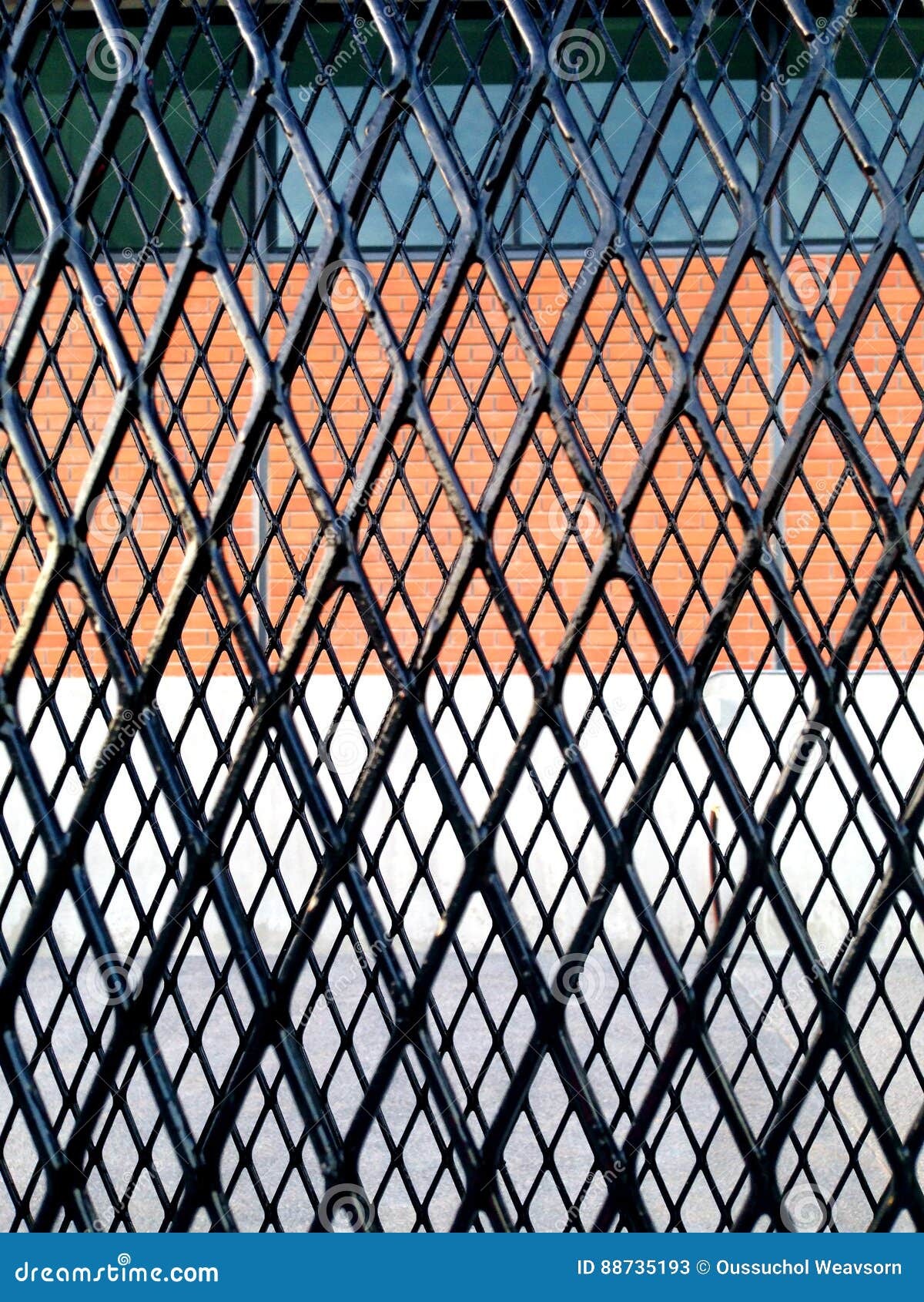 Steel mesh fence stock image. Image of chainlink, wire - 88735193