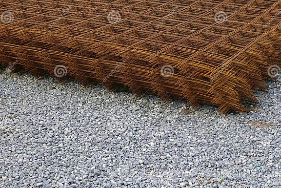 Steel Mesh for Reinforcement Concrete in Construction Site ...