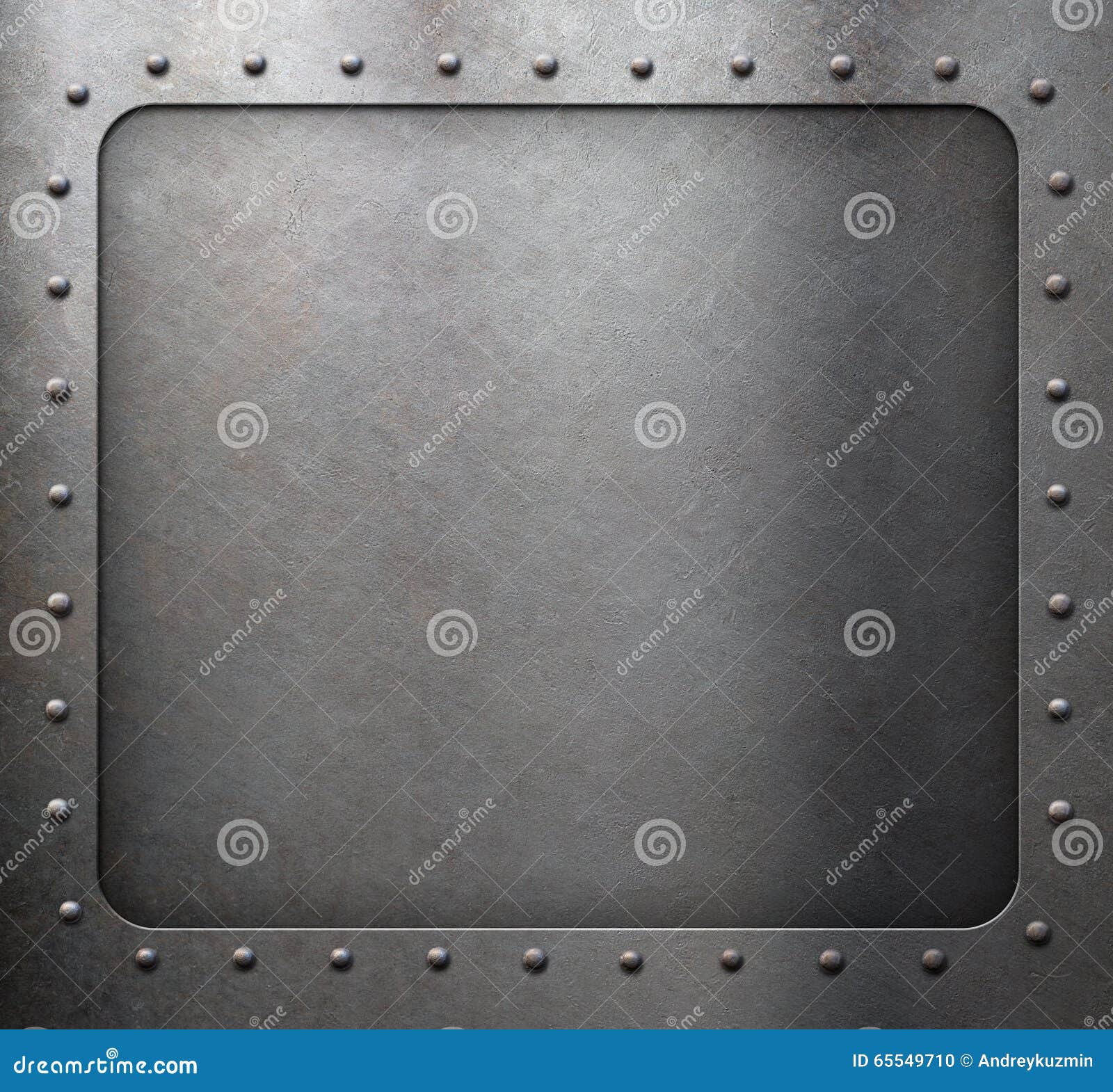 Steel Metal Frame with Rivets Stock Photo - Image of brushed, rivet ...