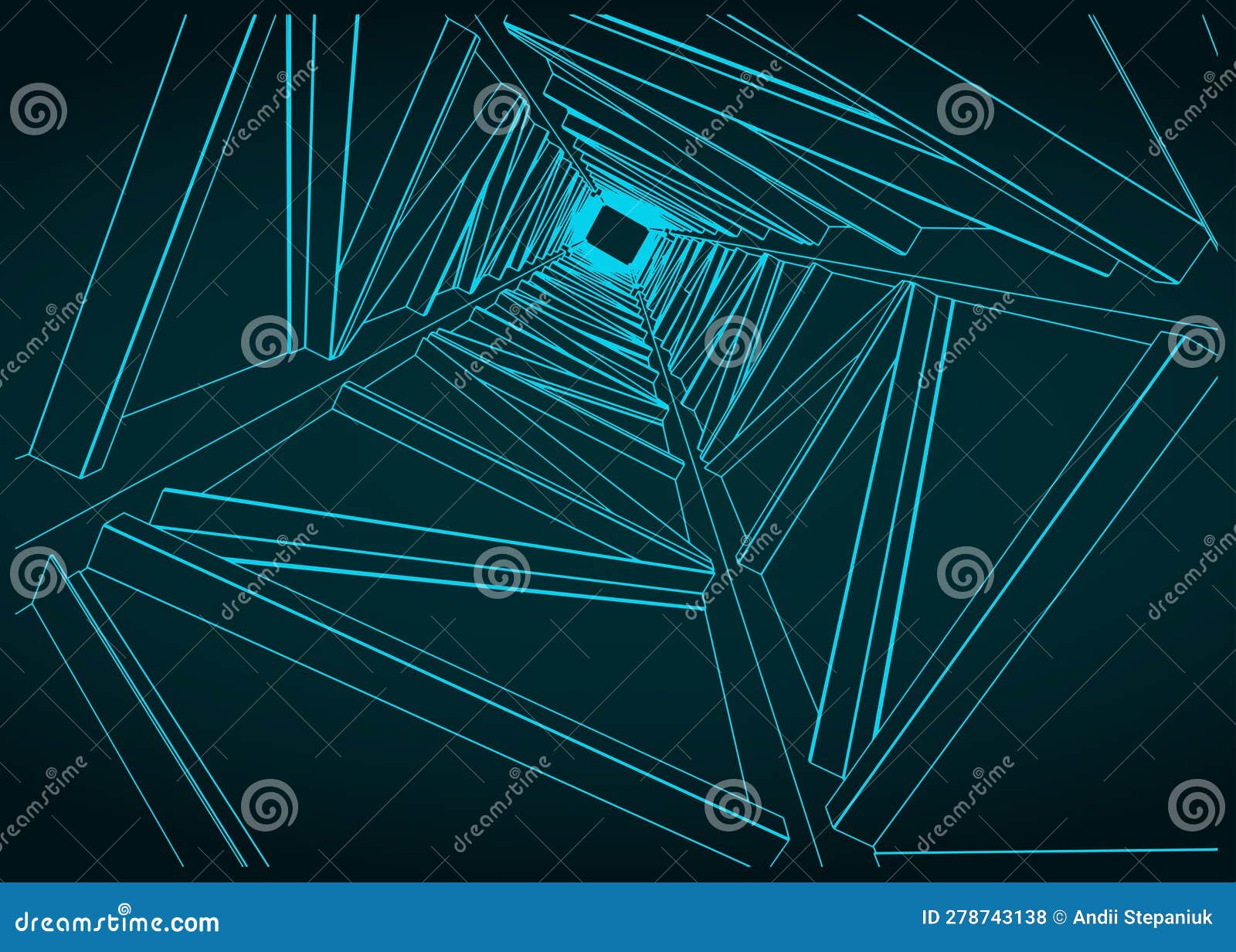 Steel Metal Frame Structure Close Up Stock Vector - Illustration of ...