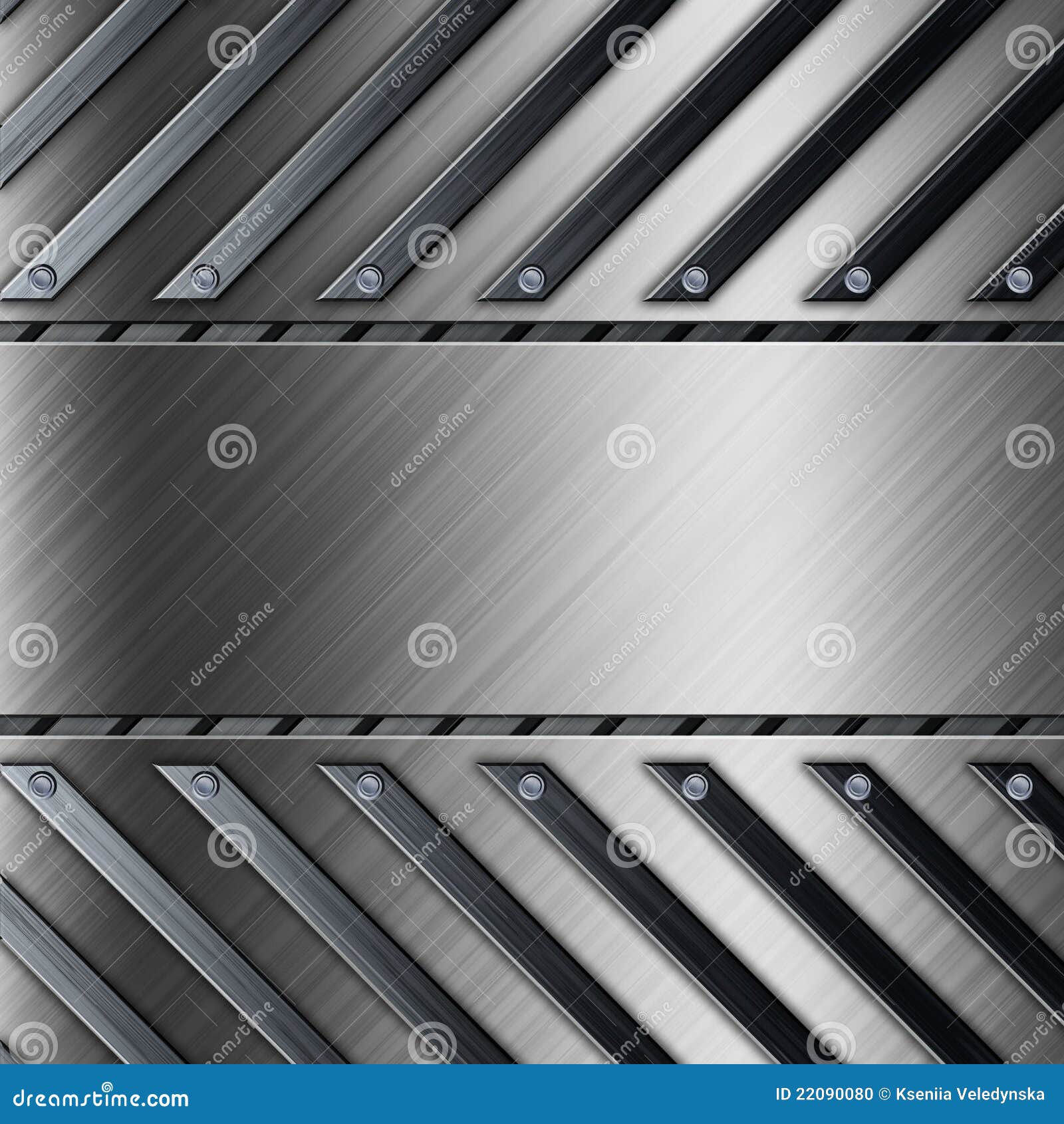 Steel Metal Plate Background Stock Illustration - Illustration of ...