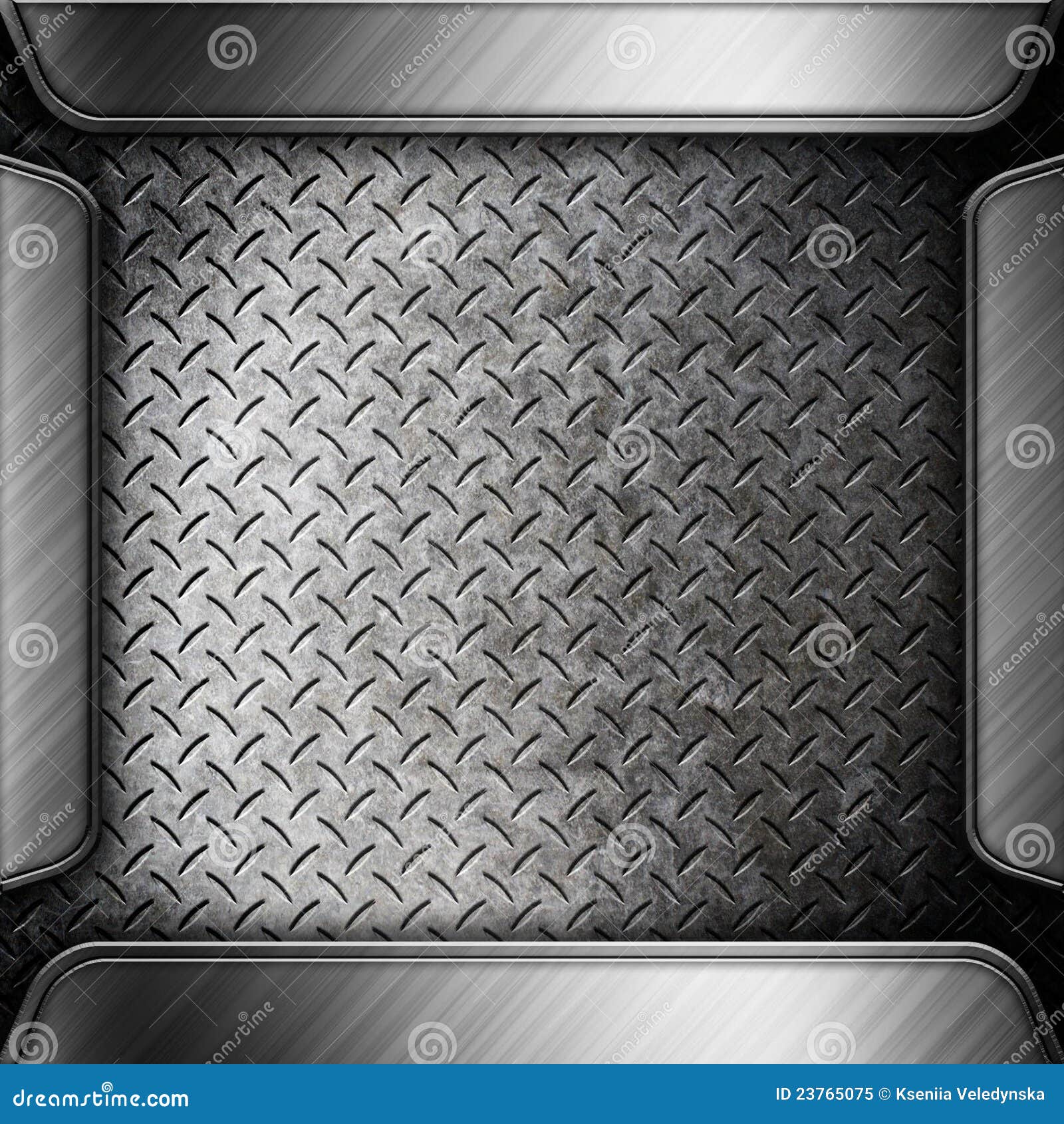 Steel Metal Plate Background Stock Illustration - Illustration of ...