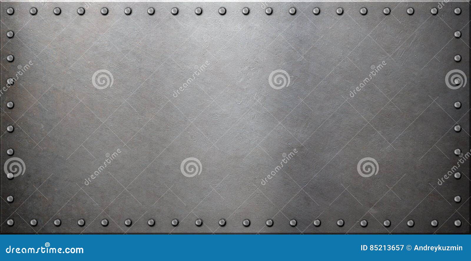 Steel Metal Plate with Rivets Stock Illustration - Illustration of ...