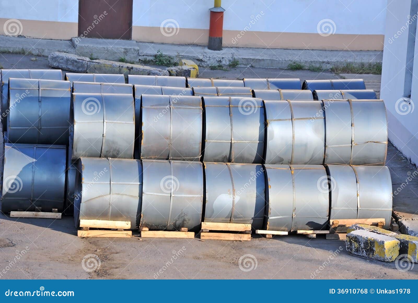 Steel metal-roll stock photo. Image of circle, manufacture - 36910768
