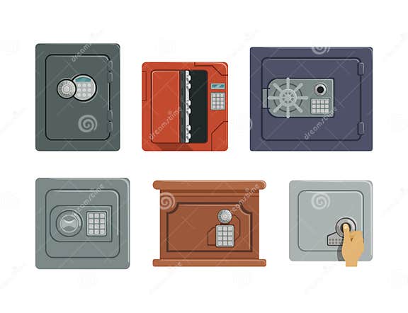 Steel and Metal Safe or Strongbox As Secure Lockable Box for Saving ...