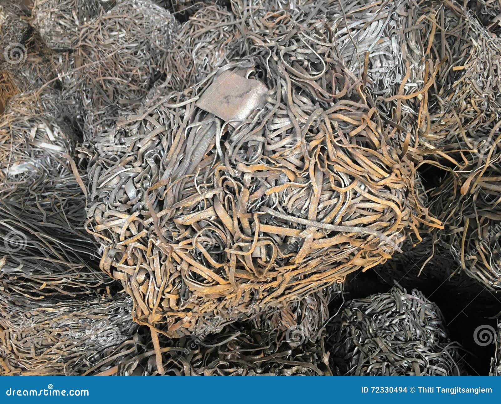Steel metal scrap stock photo. Image of reused, wast - 72330494
