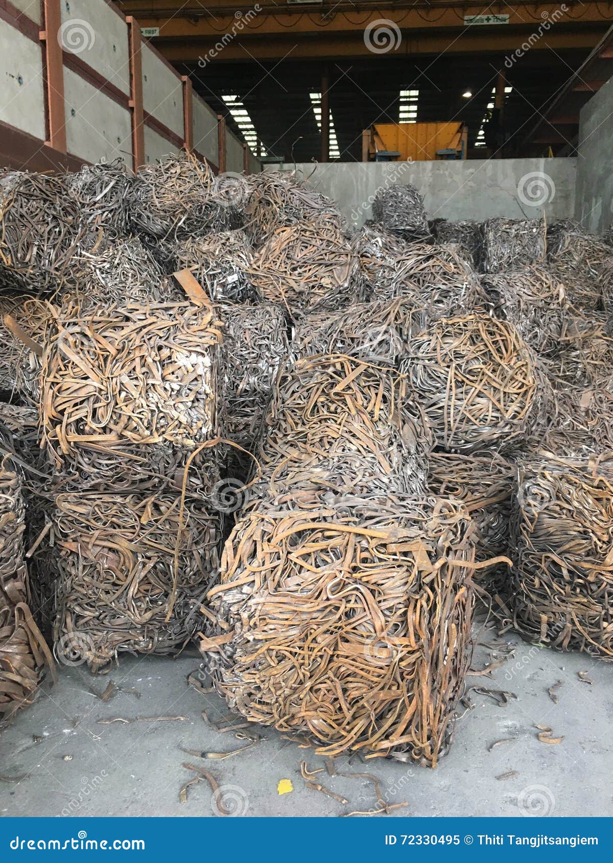 Steel metal scrap stock image. Image of work, return - 72330495