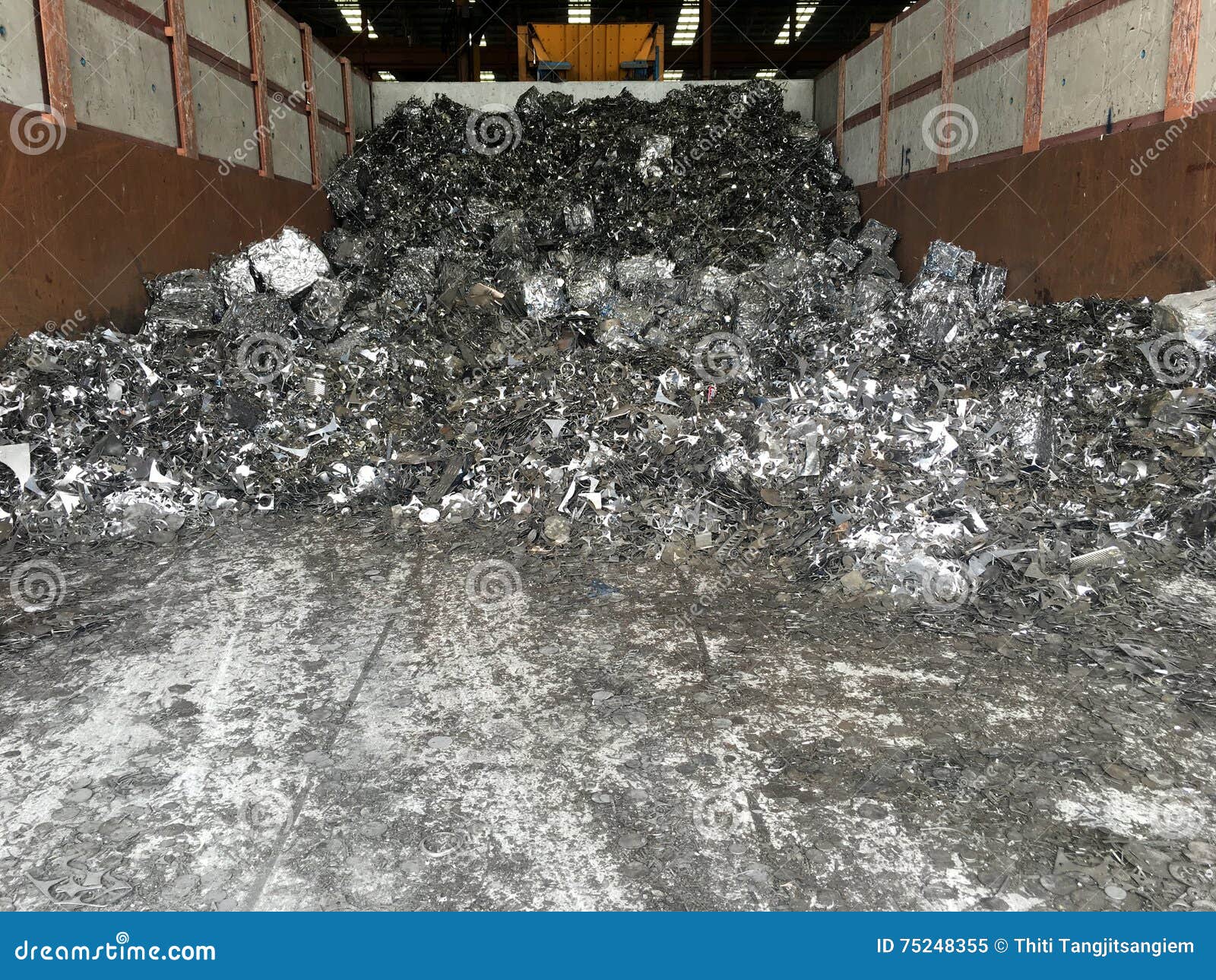 Steel metal scrap stock image. Image of recycling, metal - 75248355