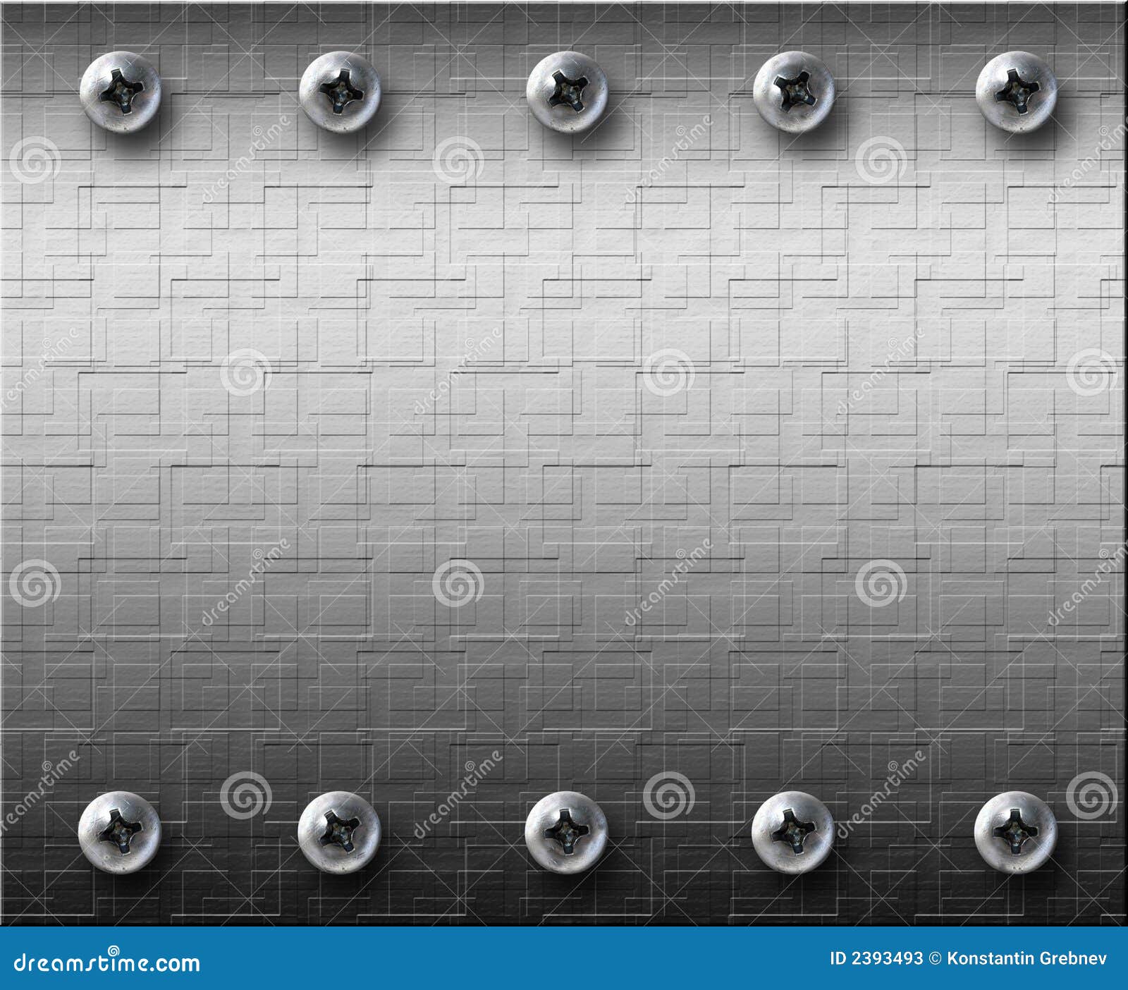 Steel Plate With Bolts Vector