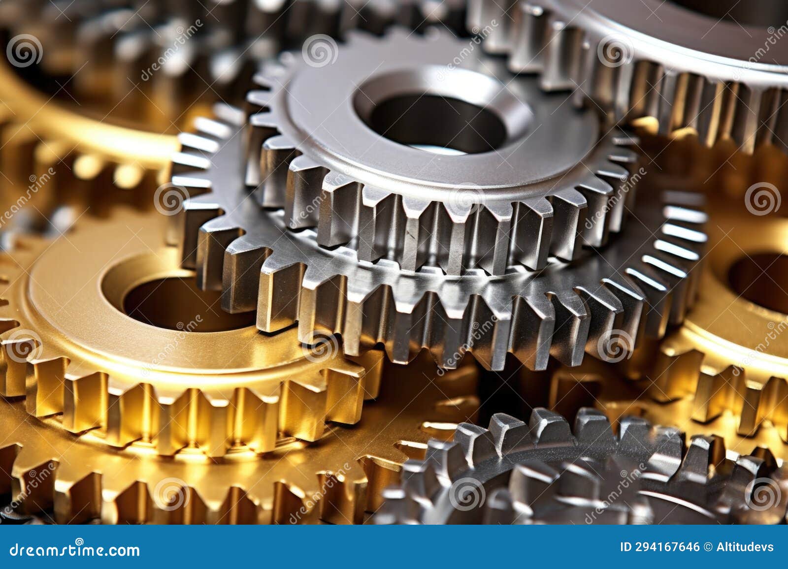 Steel Metallic Gear Wheels Stacked Together Stock Photo - Image of ...
