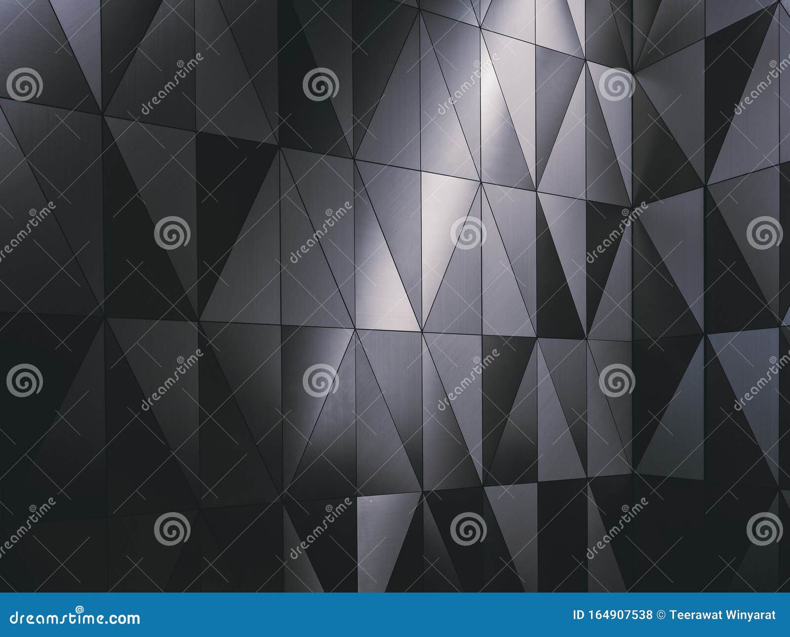 Steel Metallic Geometric Pattern Modern Wall Design Silver Plate ...