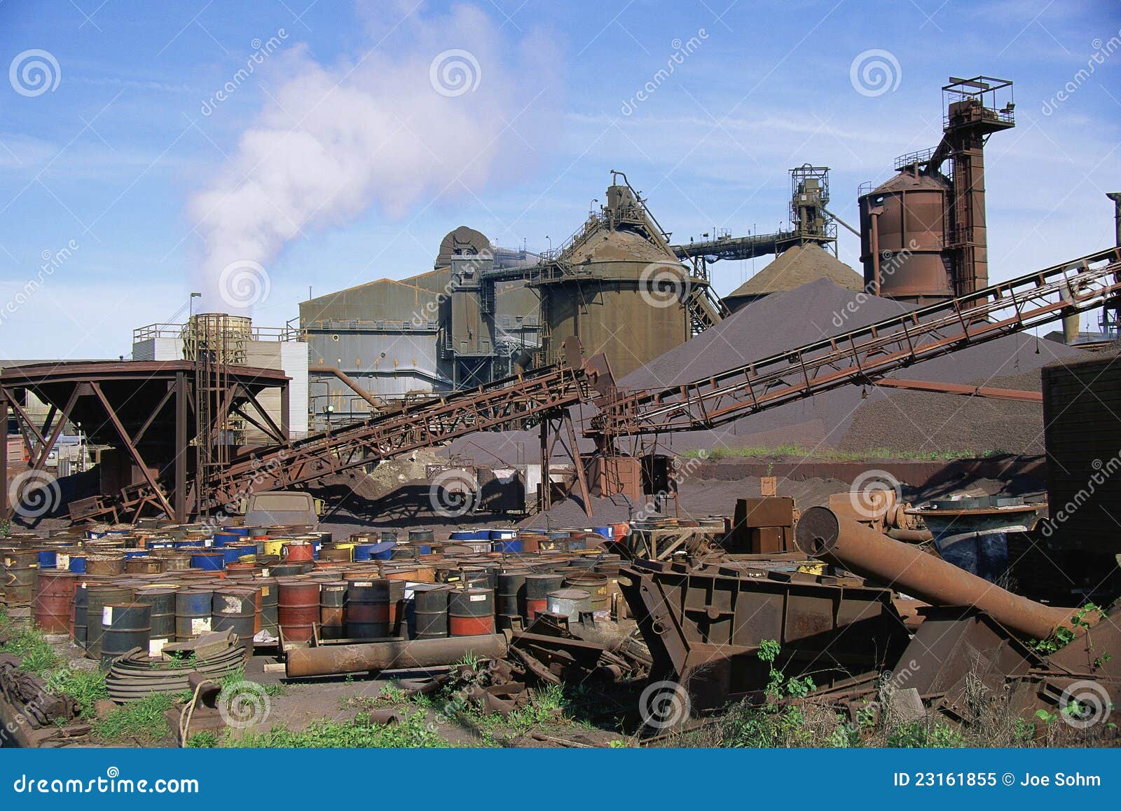 Steel mill stock image. Image of america, north, steelmill - 23161855
