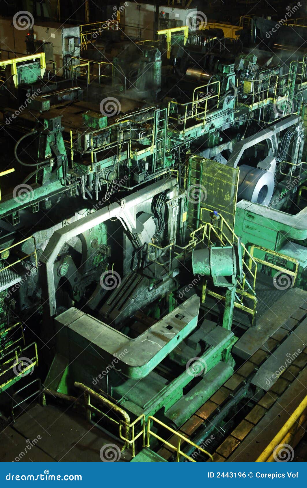 Steel mill stock photo. Image of line, steelworks, grease - 2443196