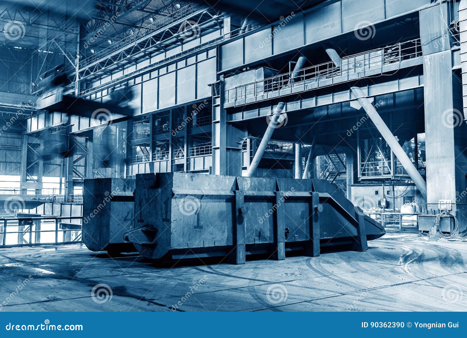 Steel Mill Production Workshop Stock Photo - Image of plant, metallic ...