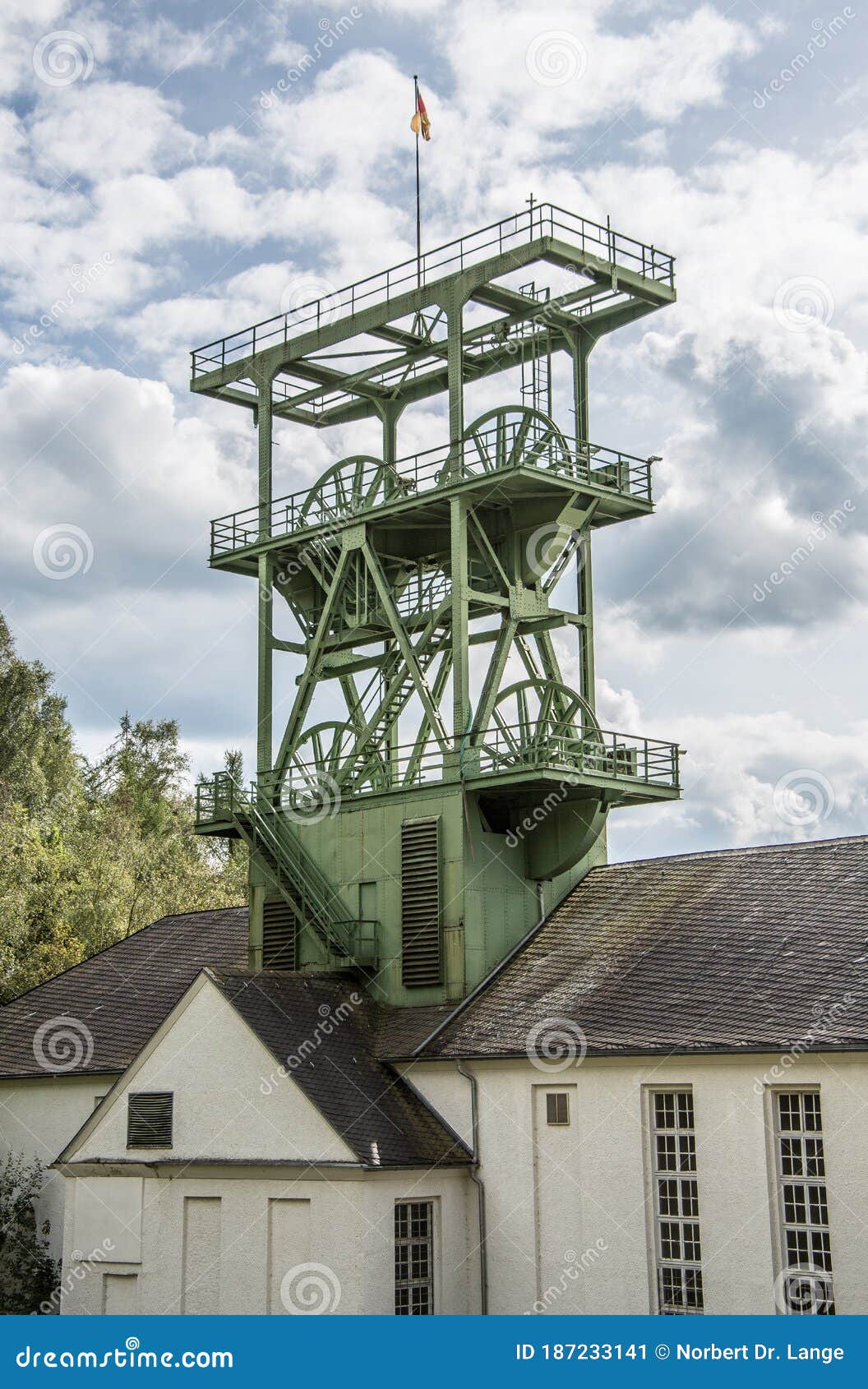 Steel Mining Tower Sicily Shaft Editorial Photo - Image of metal ...