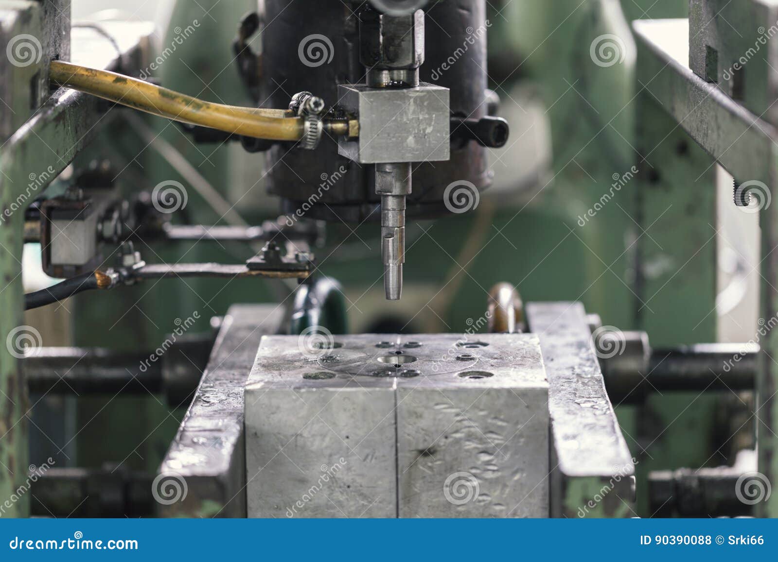 Steel mold, close up stock photo. Image of equipment - 90390088
