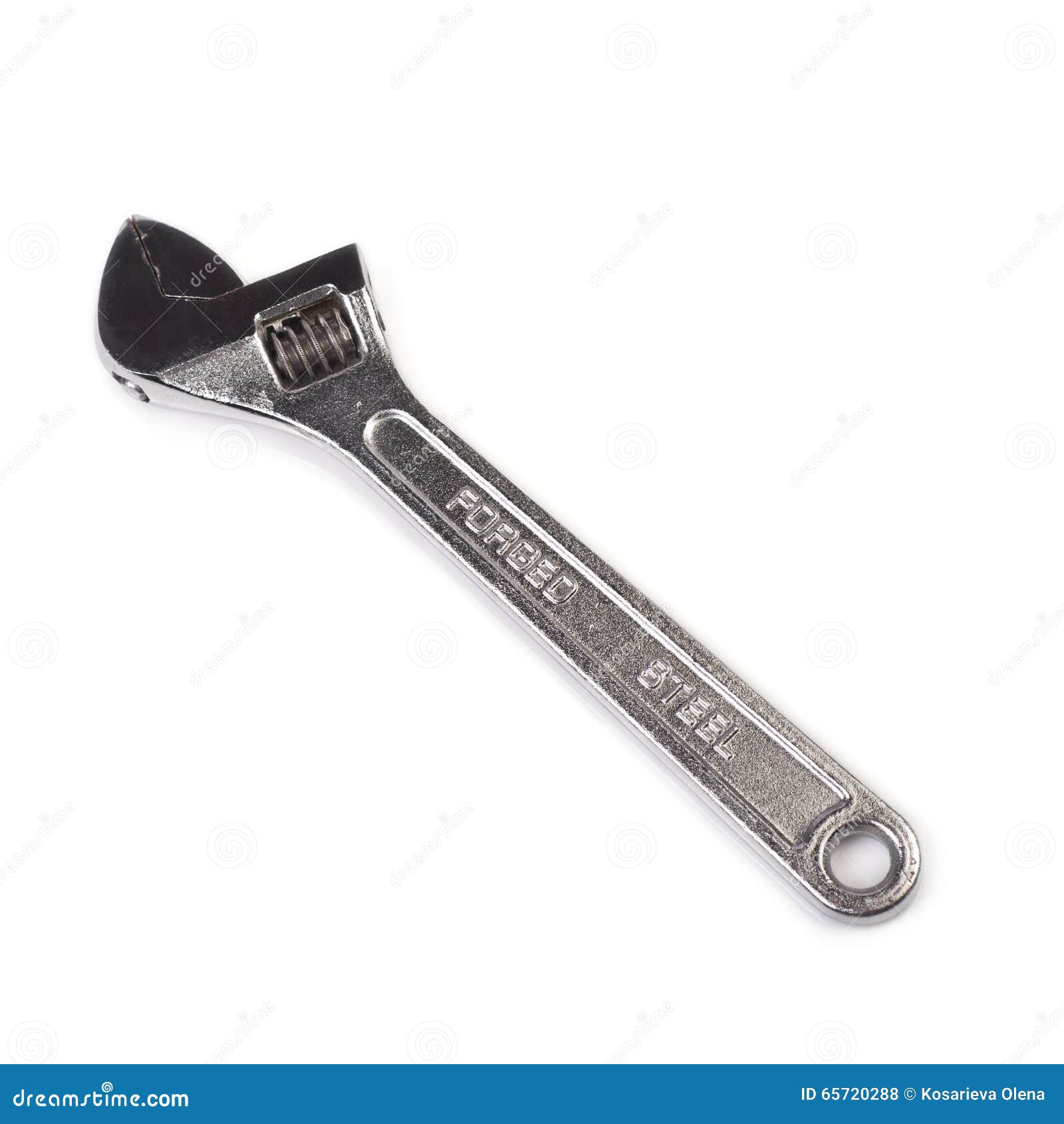 Steel Monkey Wrench stock photo. Image of macro, hardware - 65720288