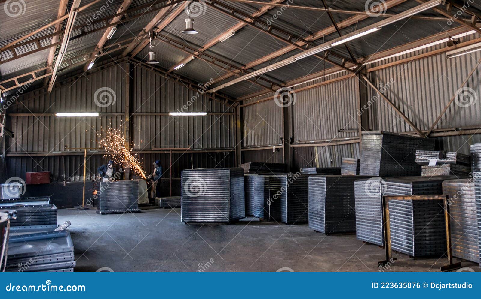 The Steel Moving in the Steel Factory Stock Photo - Image of industrial ...