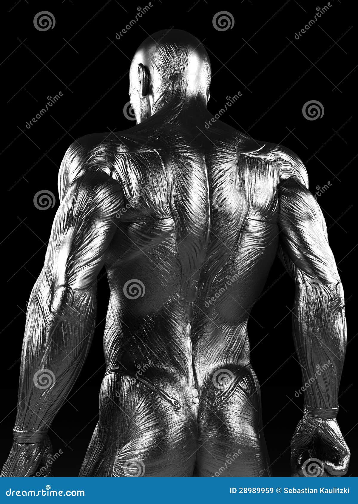 Steel muscle man stock illustration. Illustration of healthy - 28989959