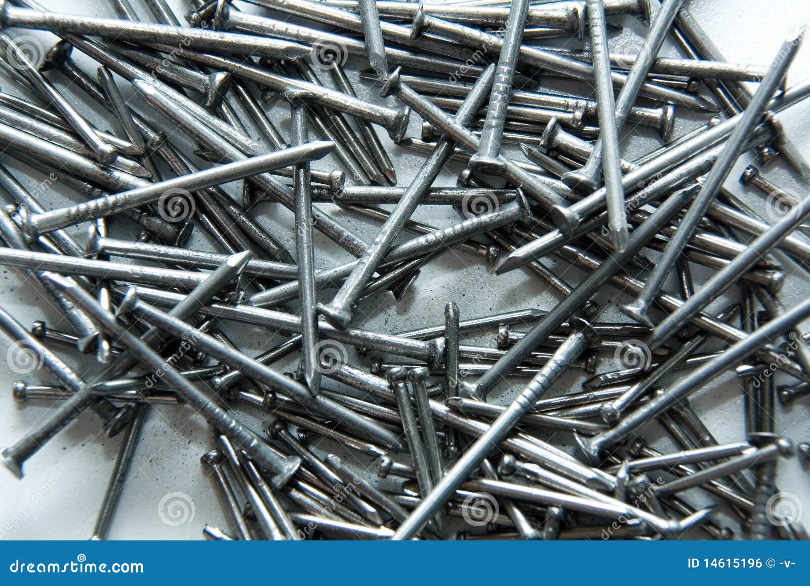 Steel nails stock photo. Image of close, hardware, pile - 14615196