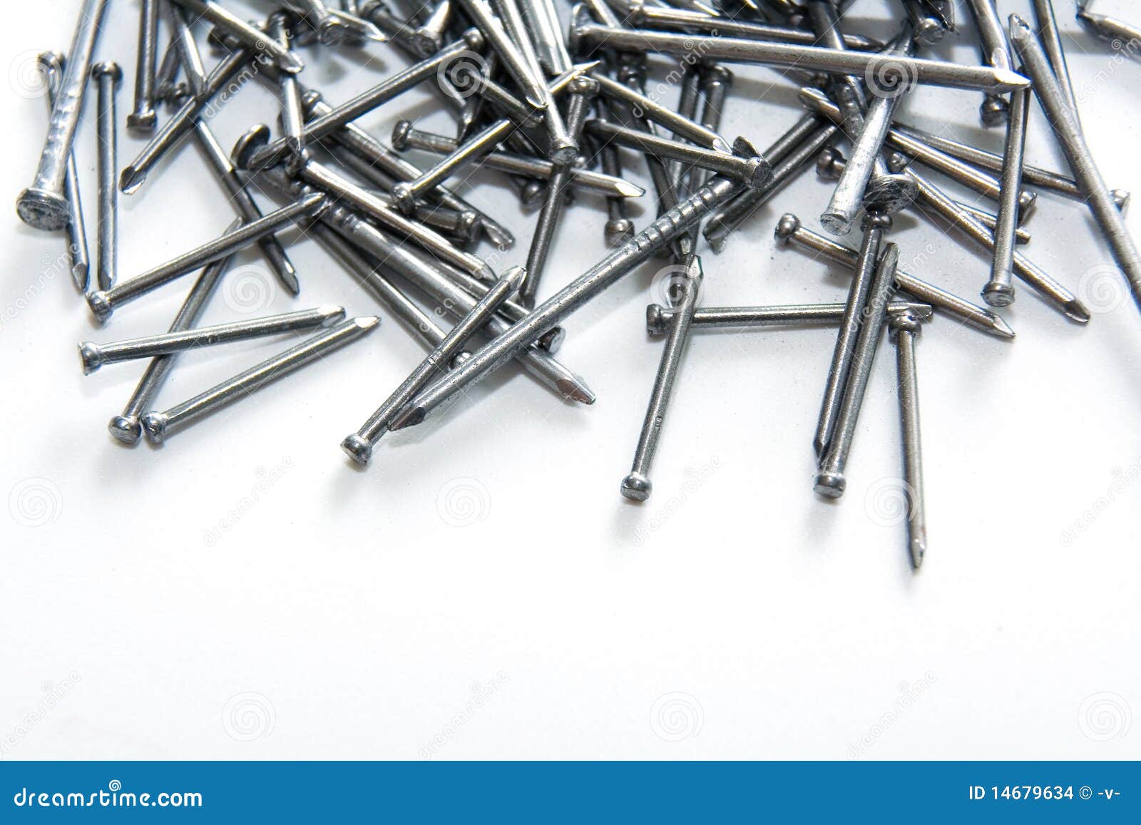 Steel nails stock photo. Image of steel, chaos, heap - 14679634