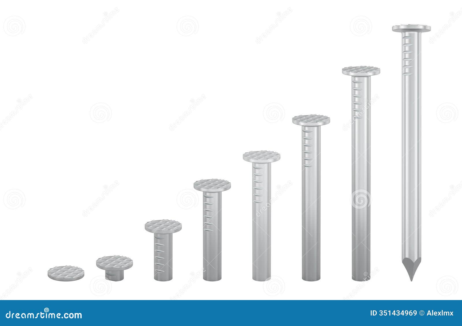 Steel Nails In Double Wooden Plank Cutaway Vector Illustration Isolated ...