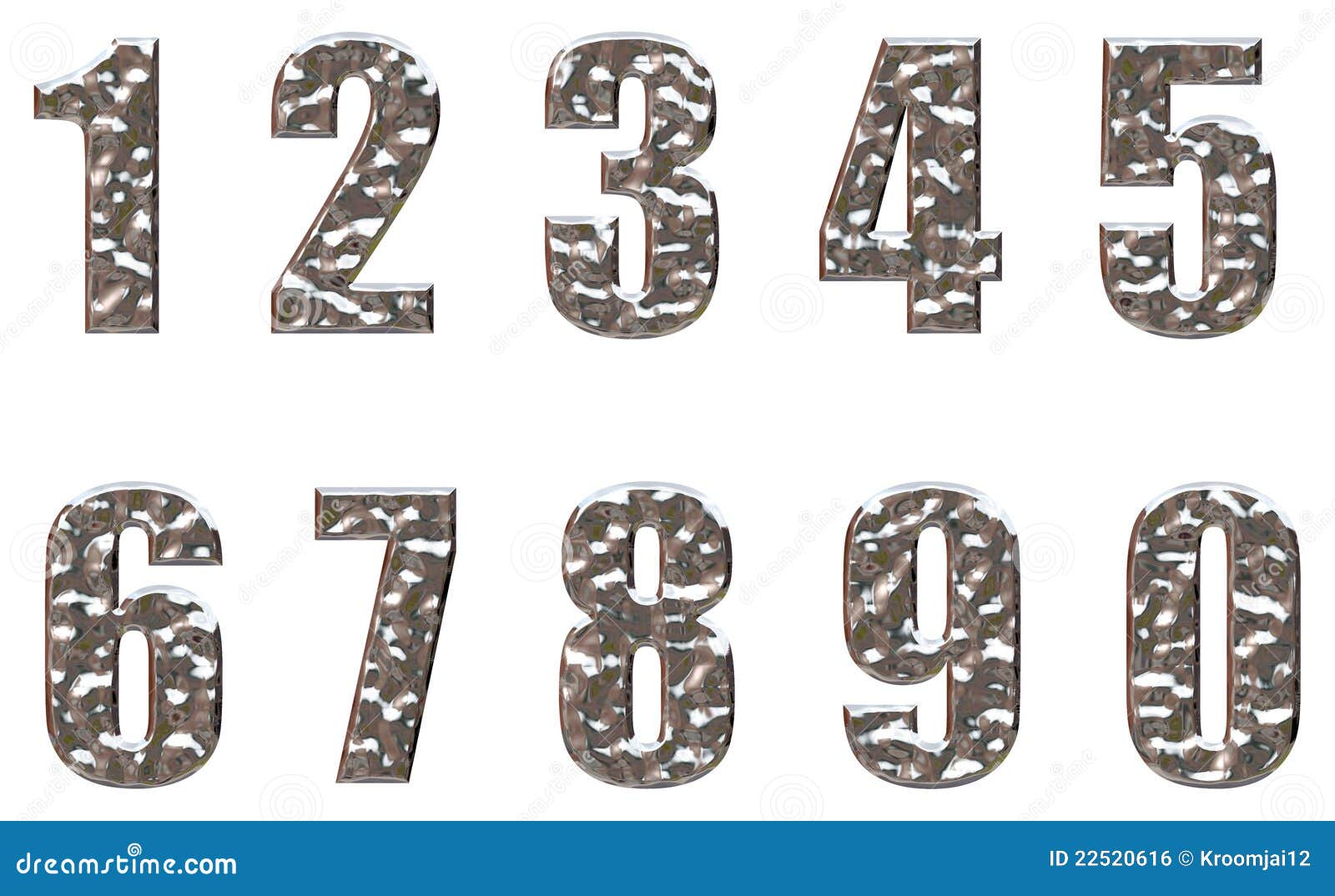 Steel number stock illustration. Illustration of digit - 22520616