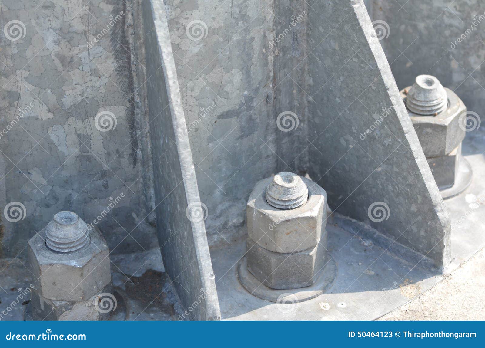 Steel nut,bolt stock image. Image of column, nutbolt - 50464123