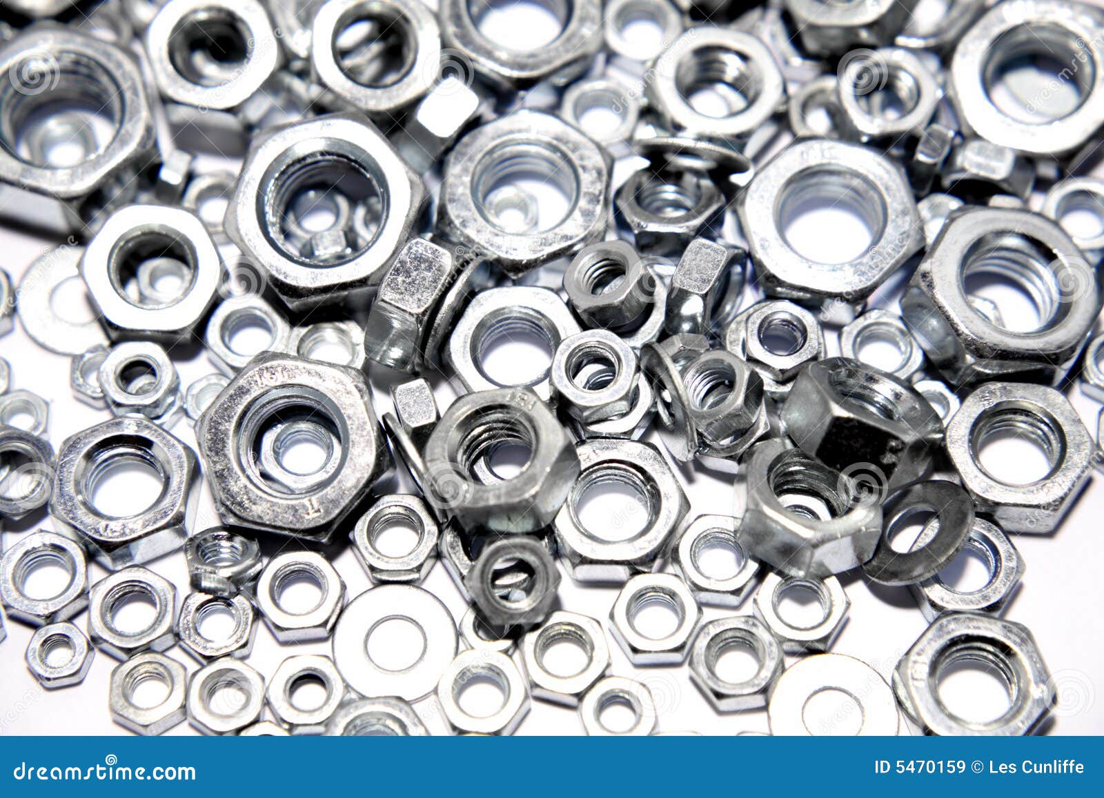 Steel Nuts And Bolts Background Royalty-Free Stock Image ...