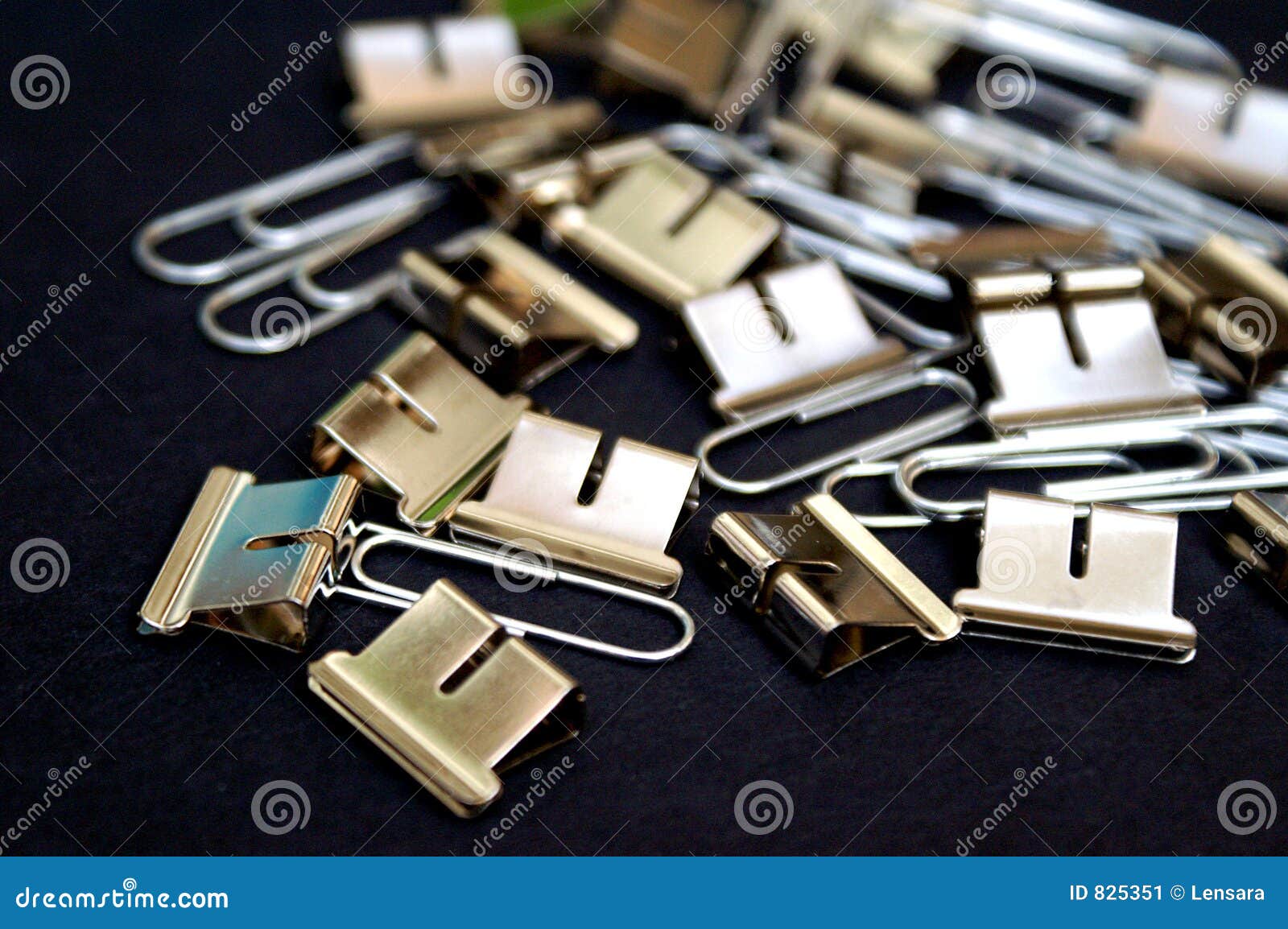 Steel Office Clips stock image. Image of supplies, steel - 825351