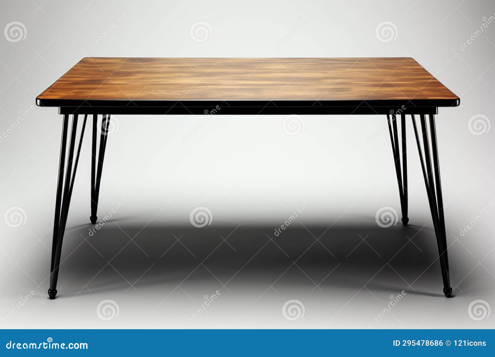 Steel Office Table on White Background Stock Illustration ...