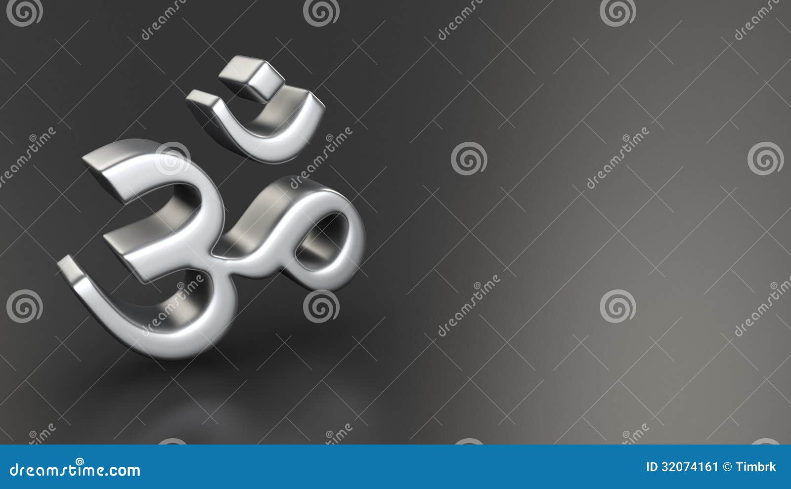 Steel Om stock illustration. Illustration of hinduism - 32074161