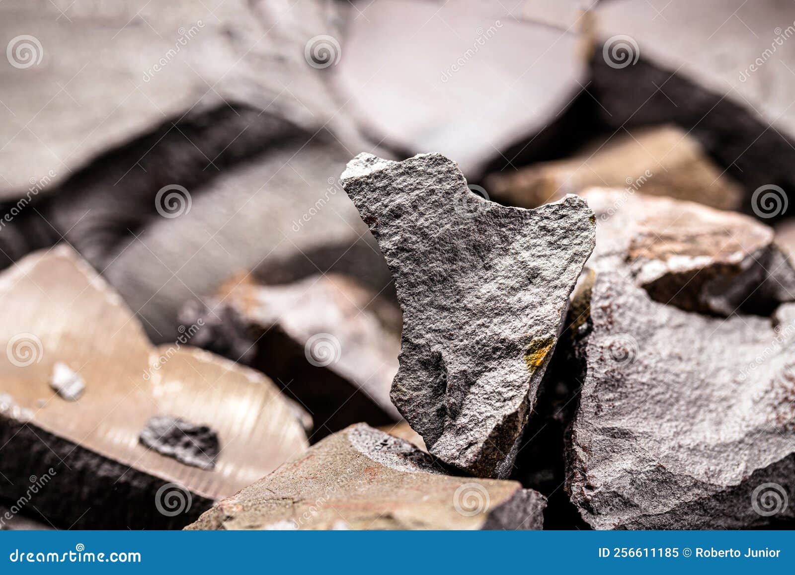 Steel Ore, Produced from Iron Ore, Isolated Black Background Stock ...