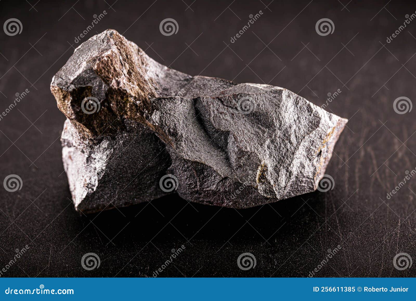 Steel Ore, Produced from Iron Ore, Isolated Black Background Stock ...