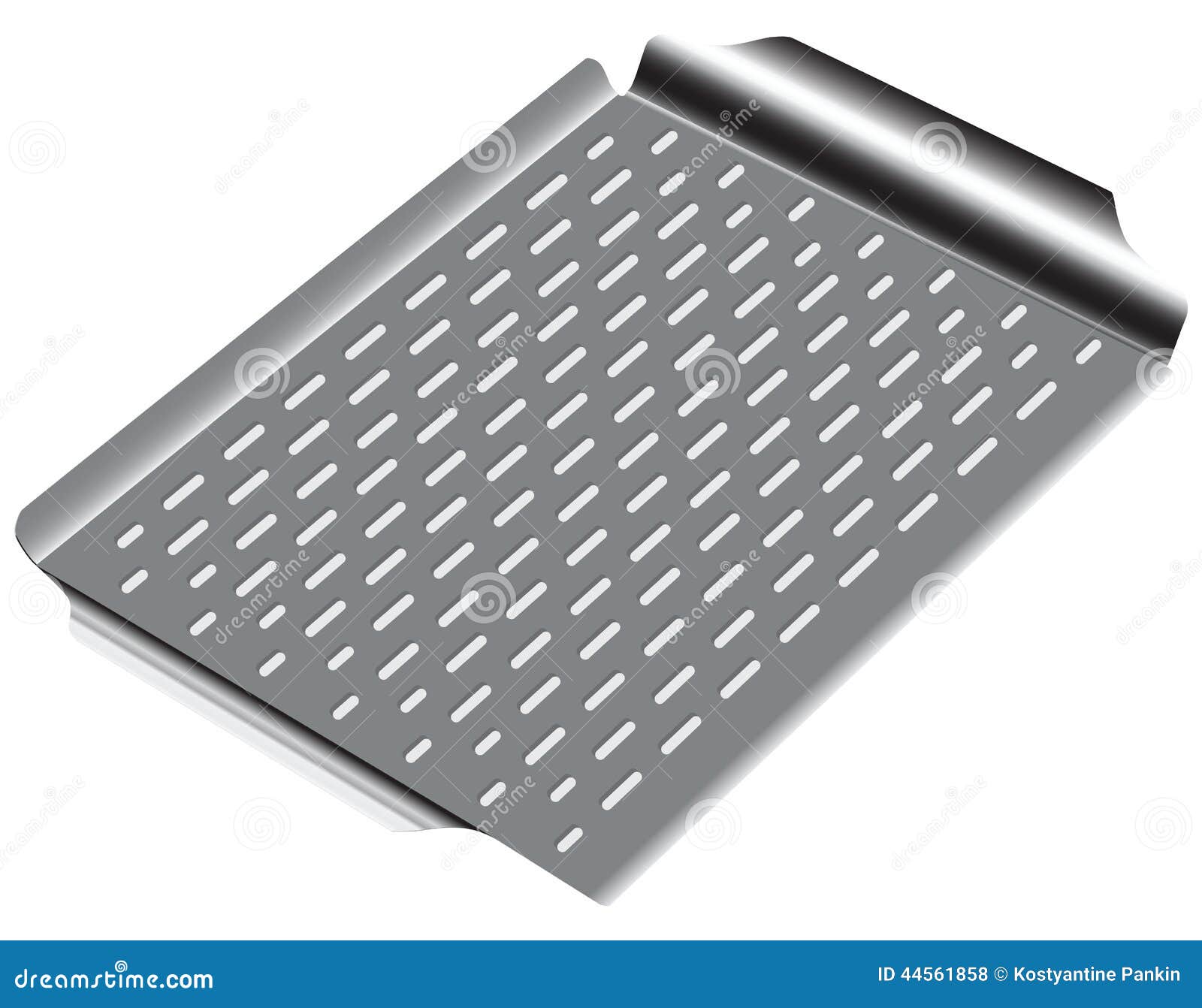 Steel Pan with Corrugated Surface Stock Vector - Illustration of ...