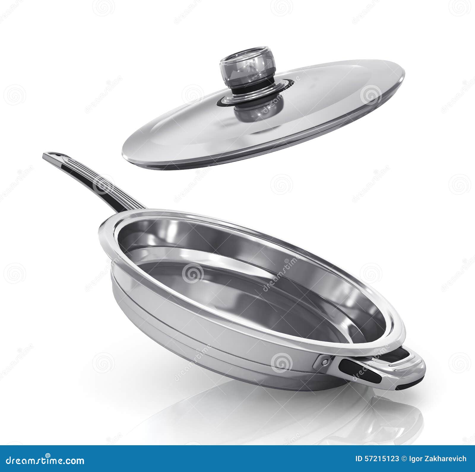 Steel pan with open cap stock image. Image of dinner - 57215123