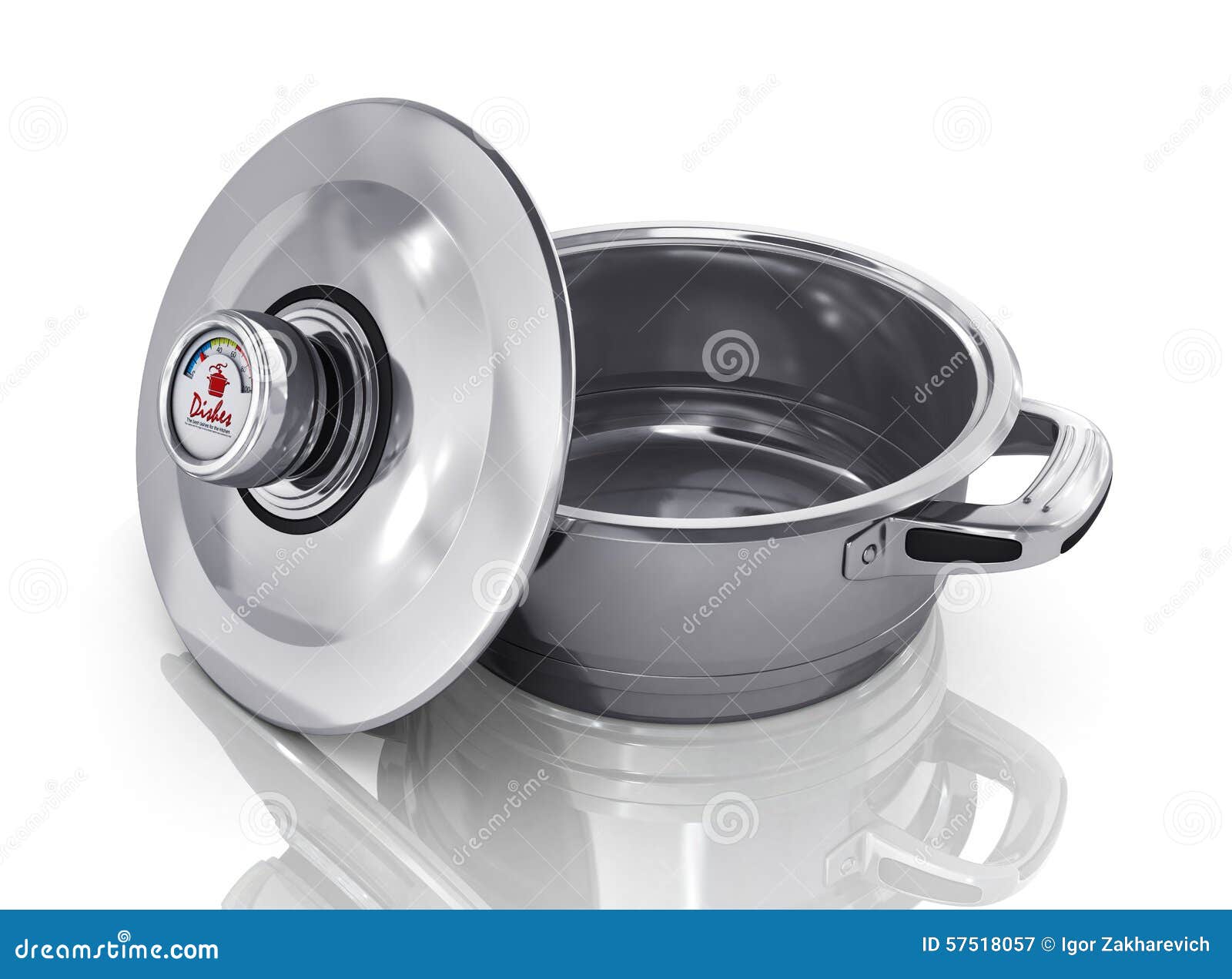 Steel pan with open cap stock illustration. Illustration of glass ...