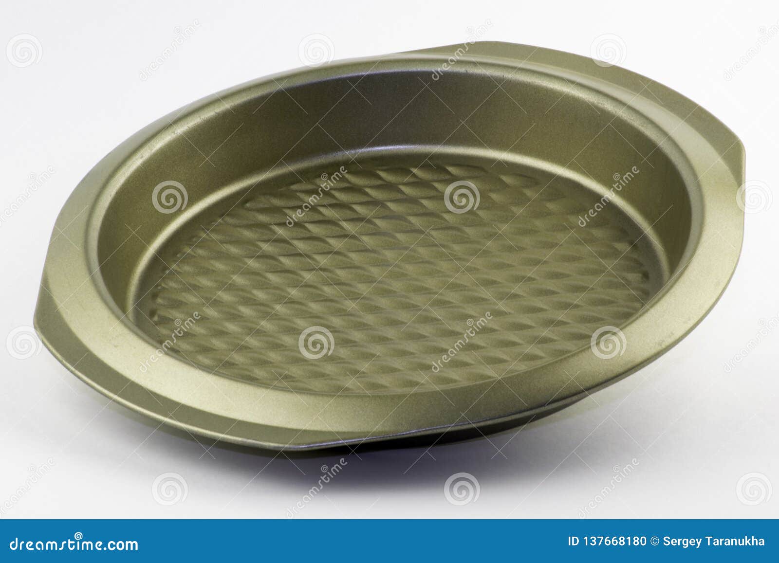 Steel Pan on White Background Stock Photo - Image of closeup, lunch ...