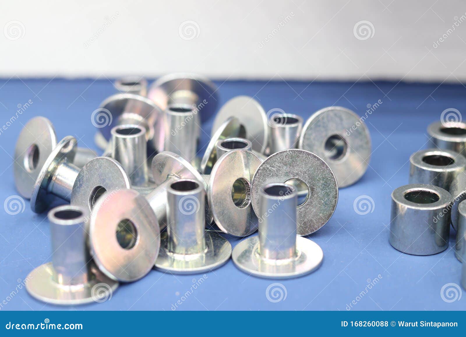 Steel Part with Zinc Plating Manufacturing Process Stock Photo - Image ...