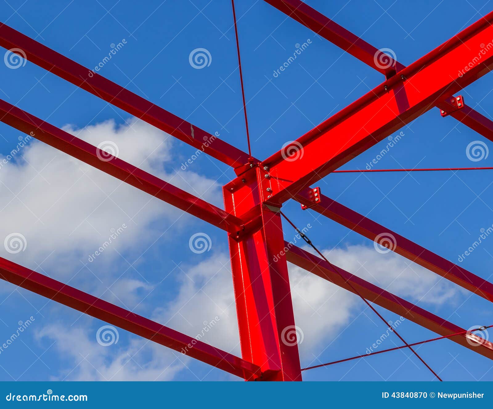 Steel pillar stock photo. Image of famous, frame, beam - 43840870