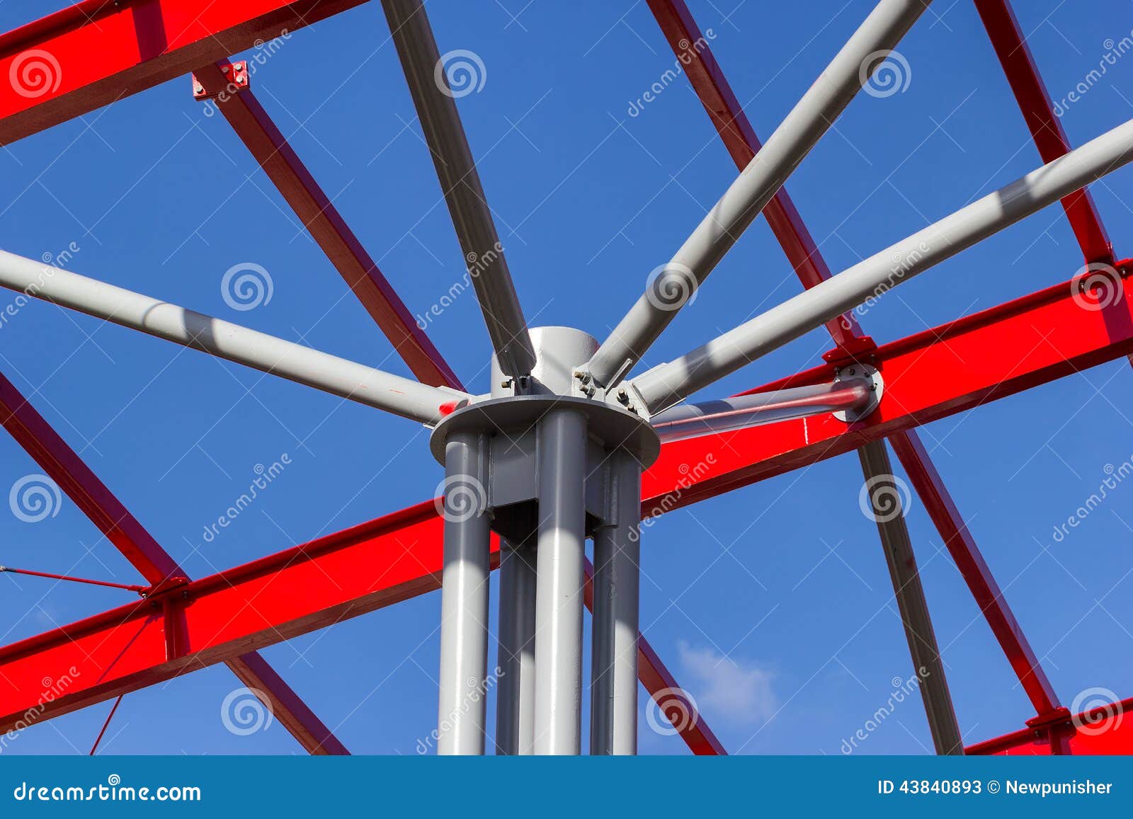 Steel pillar stock image. Image of famous, light, metal - 43840893