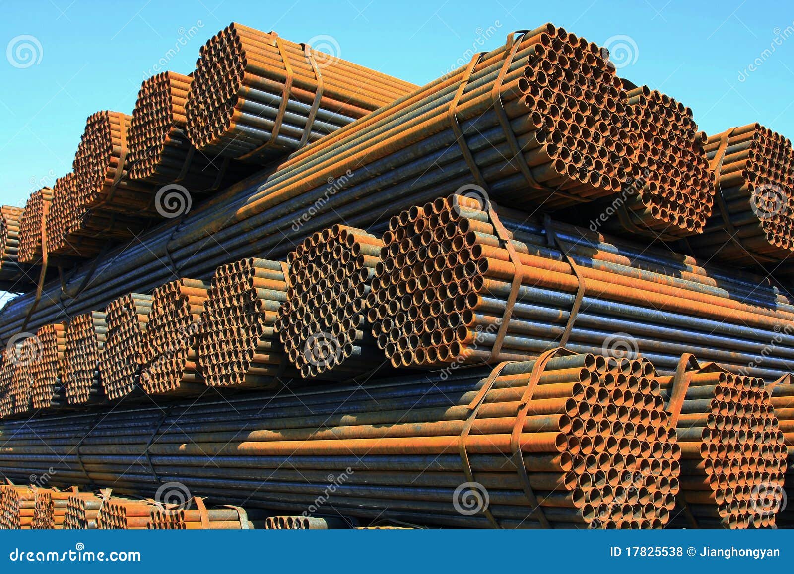 Steel pipe stock photo. Image of circle, stainless, pipeline - 17825538